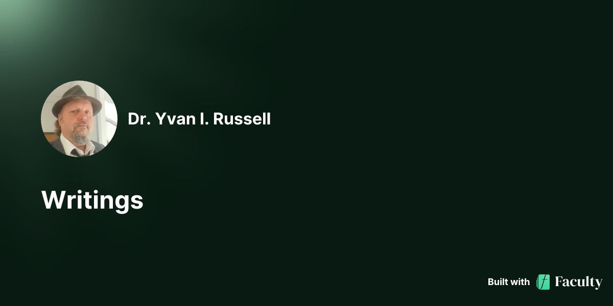 Writings | Dr. Yvan I. Russell